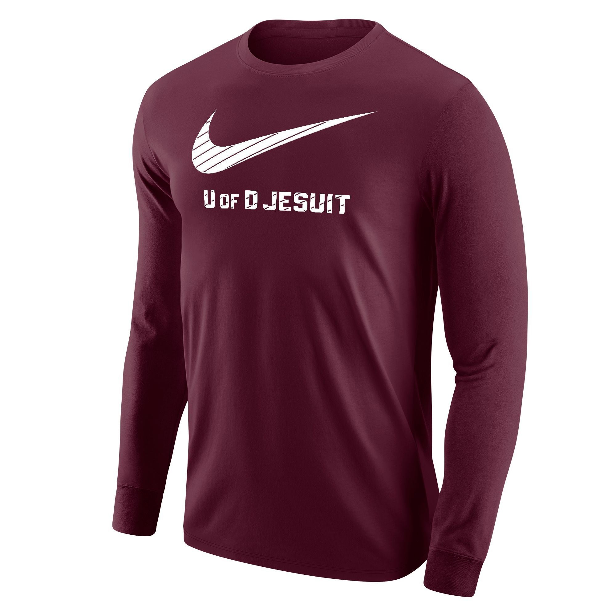 nike men s core cotton long sleeve tee cubc 017 $ 32 . 00